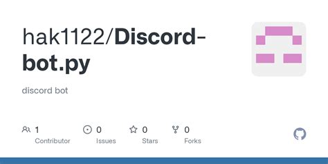 GitHub Hak1122 Discord Bot Py Discord Bot