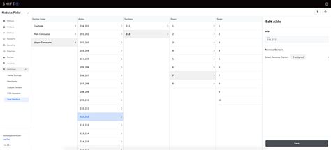 Seat Manifest And Aisle Mappings Venuenext