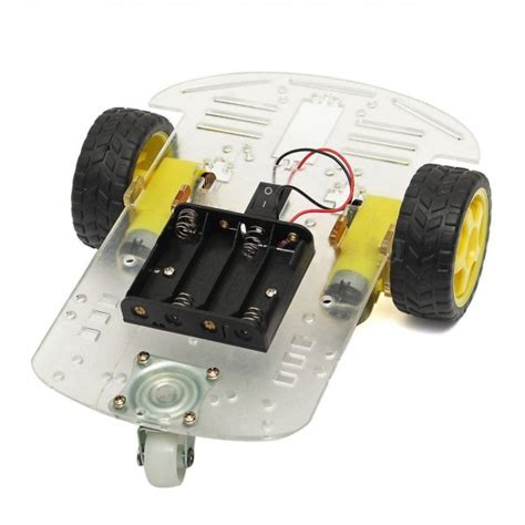 WD Smart Robot Car Chassis Kit With Battery Box Speed Encoder