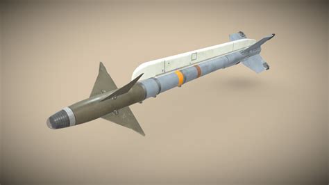 Aim 9 Sidewinder Missile Buy Royalty Free 3d Model By Pukamakara