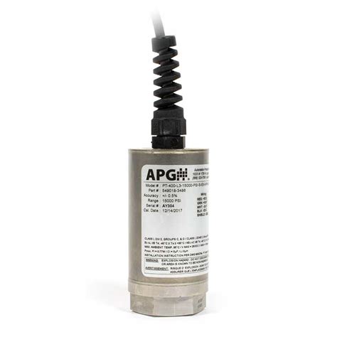 Pt 400 Intrinsically Safe Pressure Transducersalpha Controls And Instrumentation Inc
