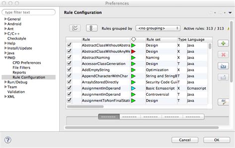 Java Jirawat PMD Eclipse Rules Configuration