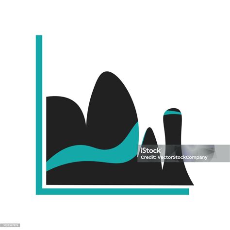 여러 변수 연속 차트 아이콘 벡터 기호 및 기호 흰색 배경에 여러 가변 연속 차트 로고 개념에 고립 0명에 대한 스톡 벡터 아트 및 기타 이미지 Istock