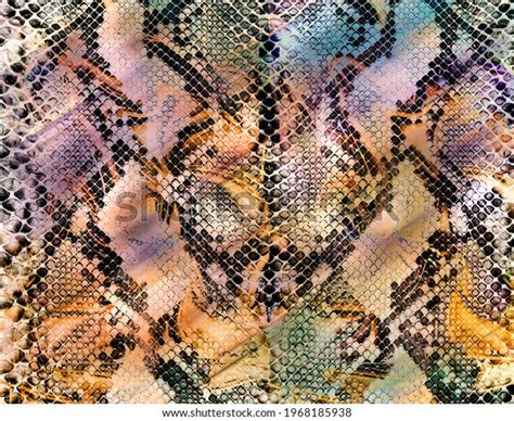 Python Skin Piton Texture Snake Pattern Stock Illustration Shutterstock