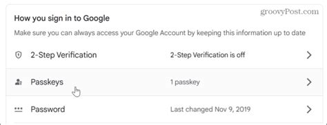How To Create A Passkey For Your Google Account