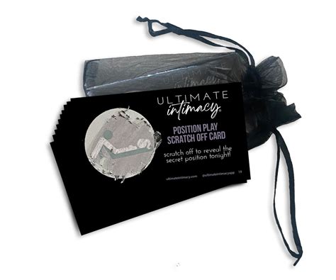 Pack Of 30 Sex Position Scratch Off Cards Ultimate Intimacy Products