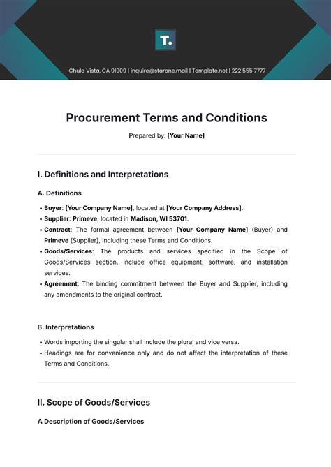 Free Procurement Templates To Edit Online