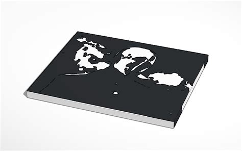 3d Design Undead Stencil Tinkercad