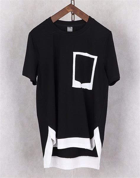 2018 Summer Mens Round Neck T Shirt Black White Etsy Best Casual Shirts Mens Tshirts