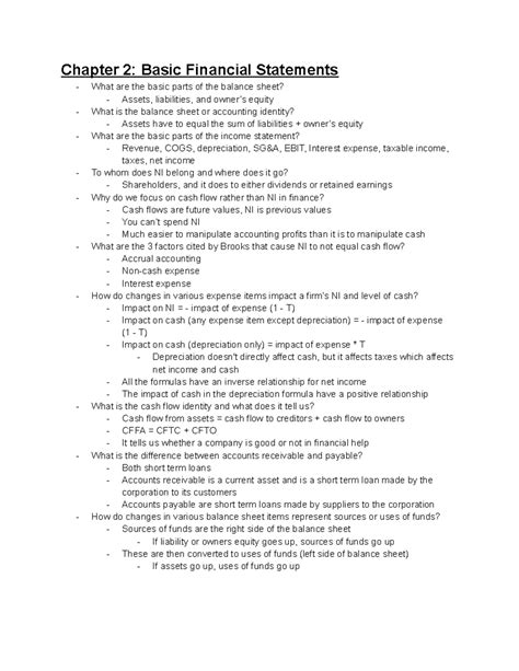 Chapter 2 Basic Financial Statements Chapter 2 Basic Financial