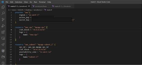 part 2 of infrastructure as a code with terraform creating an aws vpc and subnet by saka