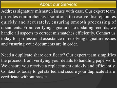 Ppt Resolving Signature Mismatch Issues Efficiently Powerpoint Presentation Id13807926