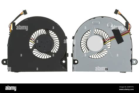 Laptop Fan Spare Parts For A Computer On A White Background Stock Photo Alamy