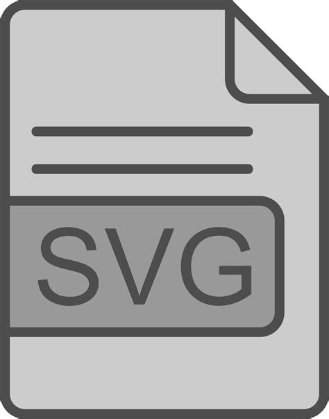 Svg File Format Line Filled Greyscale Icon Design 43723381 Vector Art