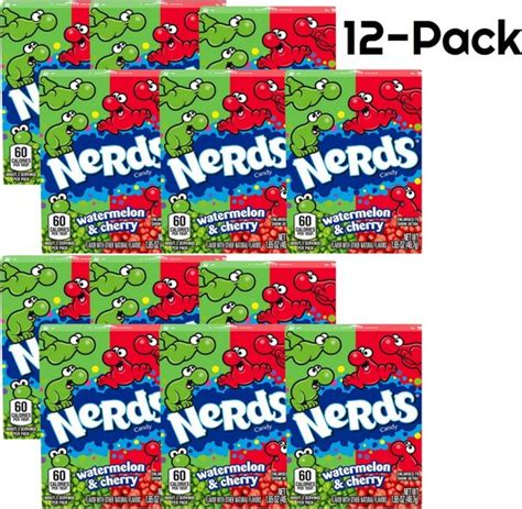 Nerds Watermelon Cherry 12 Pack Amerikaans Snoep International Candy Bol
