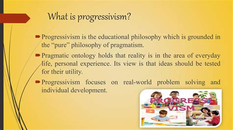 Philosophy Of Progressivism Pptx
