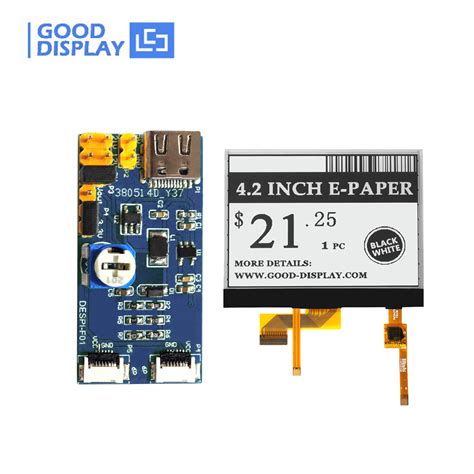 42 Inch E Paper Touchscreen Display With Fast Update Monochrome Spi E Ink Front Light For
