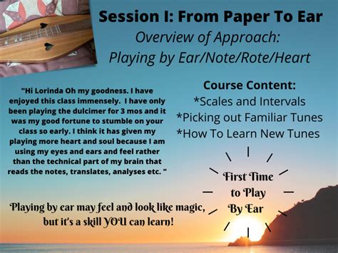 Play By Ear Session 1 From Paper To Ear Building The Foundation