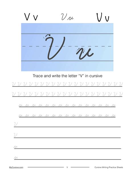 Cursive Lowercase V Free Printable Lowercase Cursive Alphabet