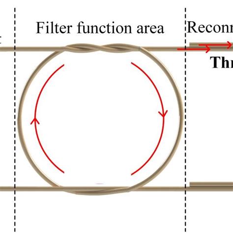 schematic diagram of the add drop filter the light is input in the