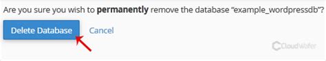 How To Delete A Database In CPanel Help Cloudwafer