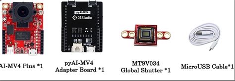 Openmv4 H7 Ai Camera Module Development Board And Mt9v034 Global
