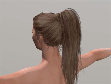 Game Ready Character Animated Naked Woman D Model Stl Max Obj Fbx C D Blend Free D