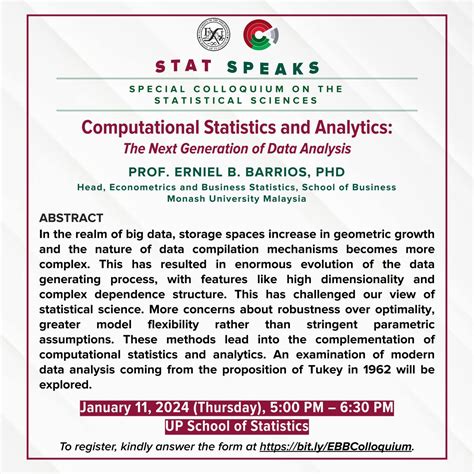 Computational Statistics And Analytics The Next Generation Of Data Analysis Up Alumni Website
