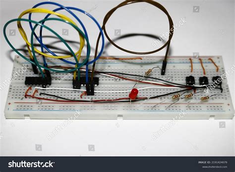Electrical Circuit Built On Breadboard Circuit Stock Photo Shutterstock