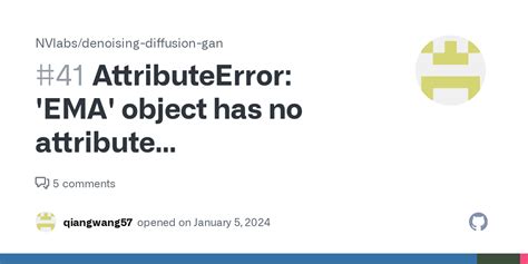 Attributeerror Ema Object Has No Attribute Optimizerstatedictprehooks · Issue 41