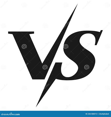 Vs Battle Logo Versus Sign Stock Vector Illustration Of Fight 236188873
