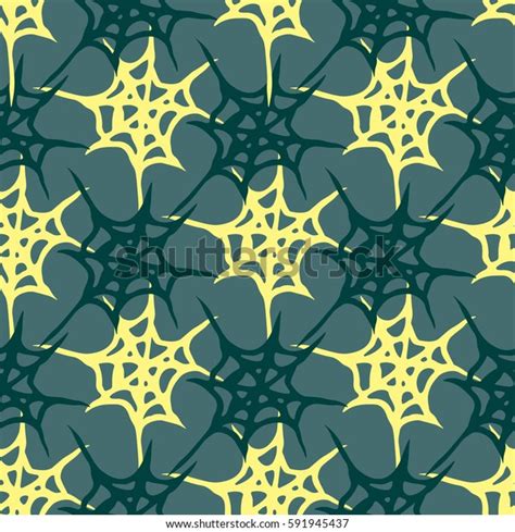 Stylized Cobweb Seamless Pattern Can Be Stock Vector Royalty Free Shutterstock