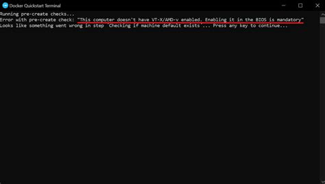 วิธีแก้ปัญหาลง Docker Toolbox แล้วเกิด Error Vt Xamd V Developersio