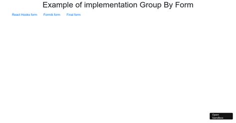 React Hook Form Devtools Examples Codesandbox