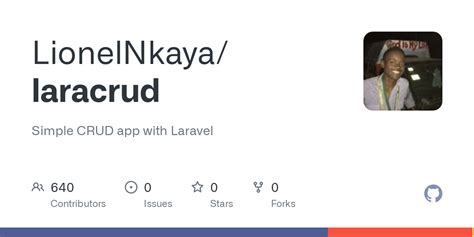 GitHub LionelNkaya Laracrud Simple CRUD App With Laravel