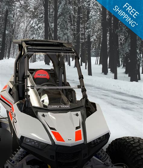 Rzr Rs1 Windshield Clearlytough Full Folding Windshields