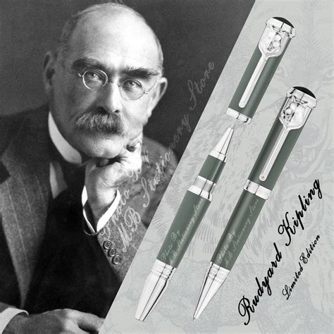 Writer Rudyard Kipling Limited Edition Signature Mb Ballpoint Pen Office School Stationery