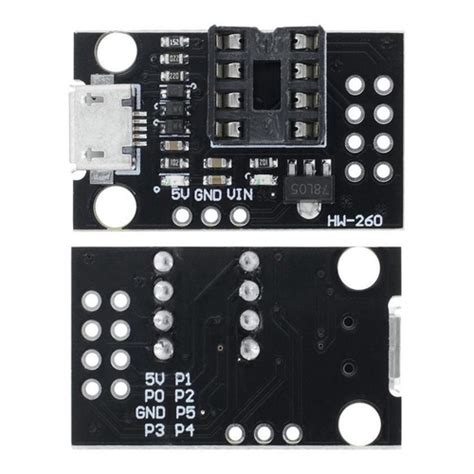 Módulo Programador Attiny85 Attiny13a Attiny25 E Attiny45 Com Micro