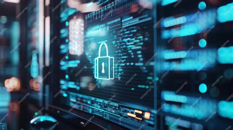 Closeup Of A Secure Data Encryption Process On A Computer Monitor