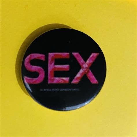 Sex Malcom Mclaren Vivienne Westwood Shop Logo 25mm Pin Badge Punk Sex