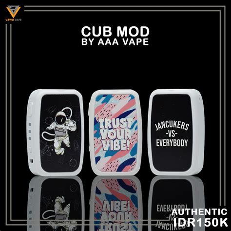 Jual Cub Mod By Aaavape X Vape Han 100 Authentic Premium Mod Vape