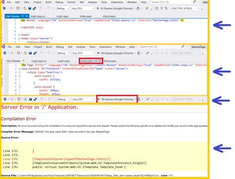 C Master Page Server Error Compiler Error Message CS Stack Overflow