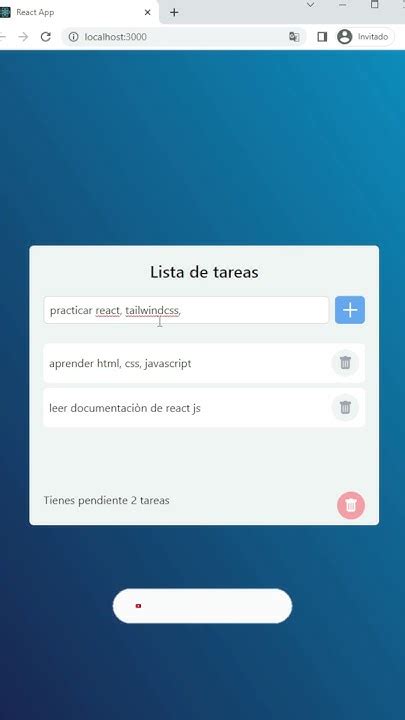 Todo List Con Reactjs Y Tailwindcss Youtube