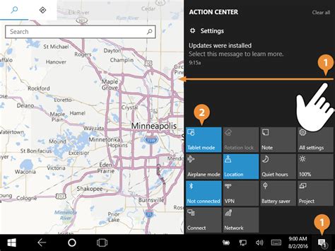 Tablet Mode In Windows 10 CustomGuide