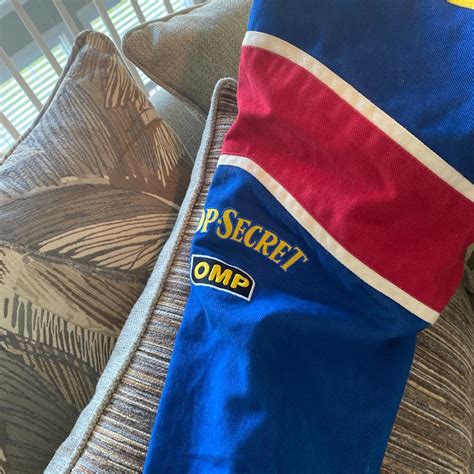 Race Car Jacket Vintage Jacket With Hole On Inside Depop