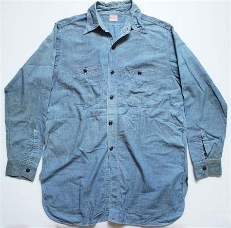 40s Sturdy Oak マチ付き コットン シャンブレーシャツ Sixpacjoe Web Shop
