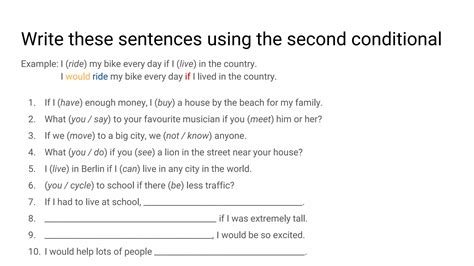 The Second Conditional Ppt