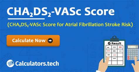 Cha₂ds₂ Vasc Score For Atrial Fibrillation Stroke Risk Calculator