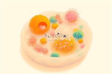 만화 스타일의 바이러스와 박테리아 일러스트 무료 다운로드 Lovepik