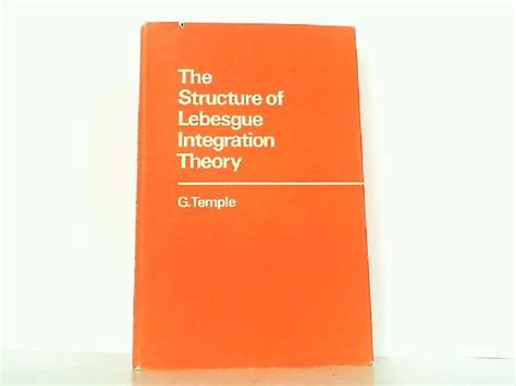 Antiquariat Ehbrecht The Structure Of Lebesgue Integration Theory G